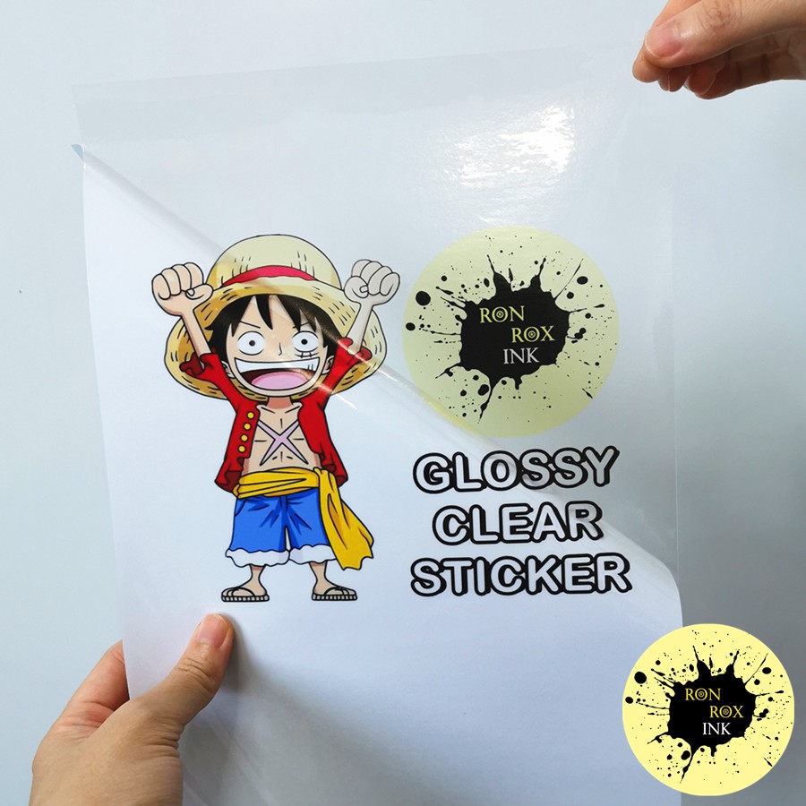 Blank Clear Vinyl Sticker Printable Glossy - Good Quality - A4 | Shopee ...