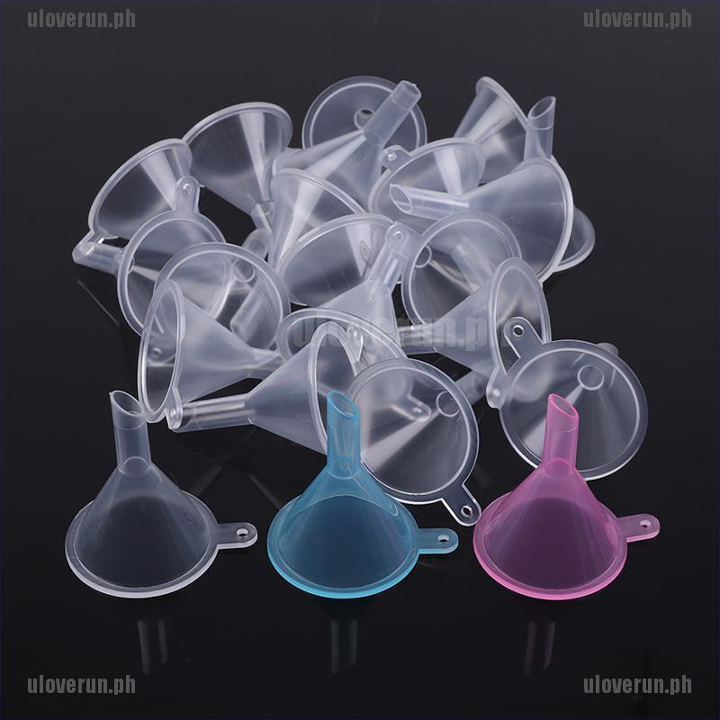 【COD*uloverun】20Pcs/lot Plastic Small Funnels Liquid Filling Empty ...