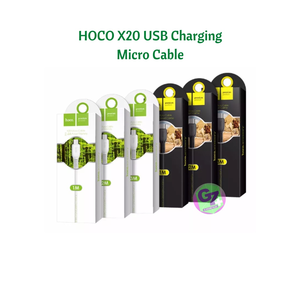 GZ Hoco X20 Flash charging data cable 2.0A Micro USB | Shopee Philippines