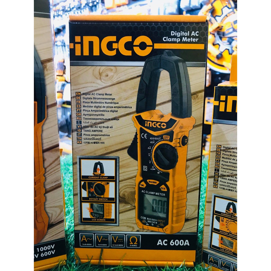 Ingco Digital AC Clamp Meter 6000 counts DCM6003* MERVILLE | Shopee ...