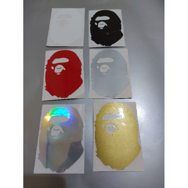 BAPE CUTTING LOGO STICKER | Shopee Philippines