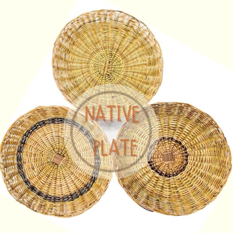 NITO PAPER PLATES HOLDER-NATIVE PLATE RATTAN PLATE | Shopee Philippines