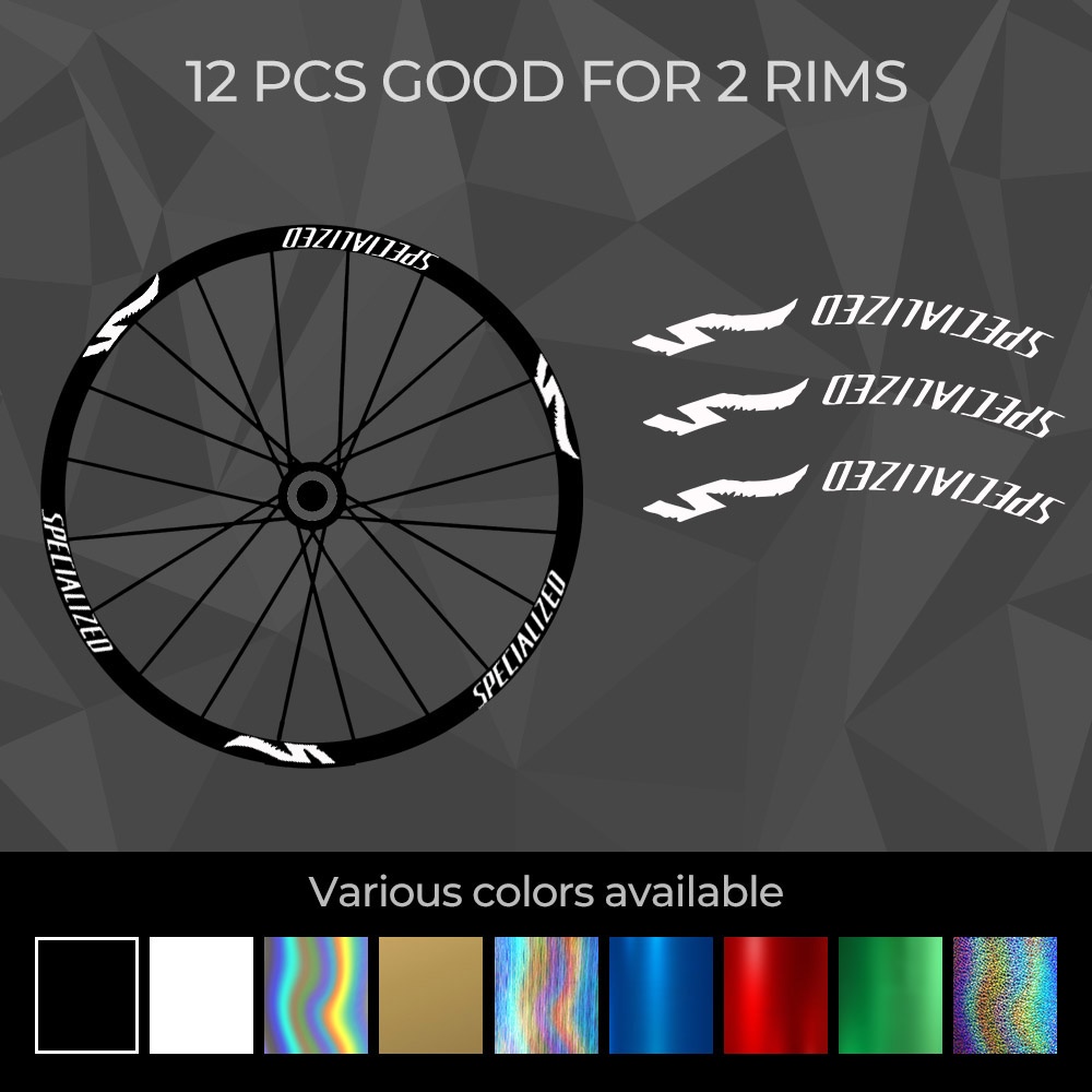 Specialized Bike Frame Decals Wheel Rim Sticker Decal Vinyl for ...