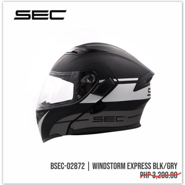 SEC modular dual visor helmet | Shopee Philippines