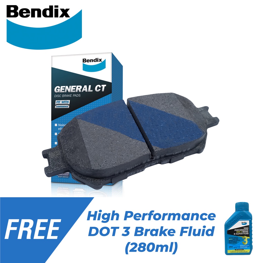 Bendix Brake Pads GCT DB1462 Front Set For Toyota Camry 2002-2006 ...