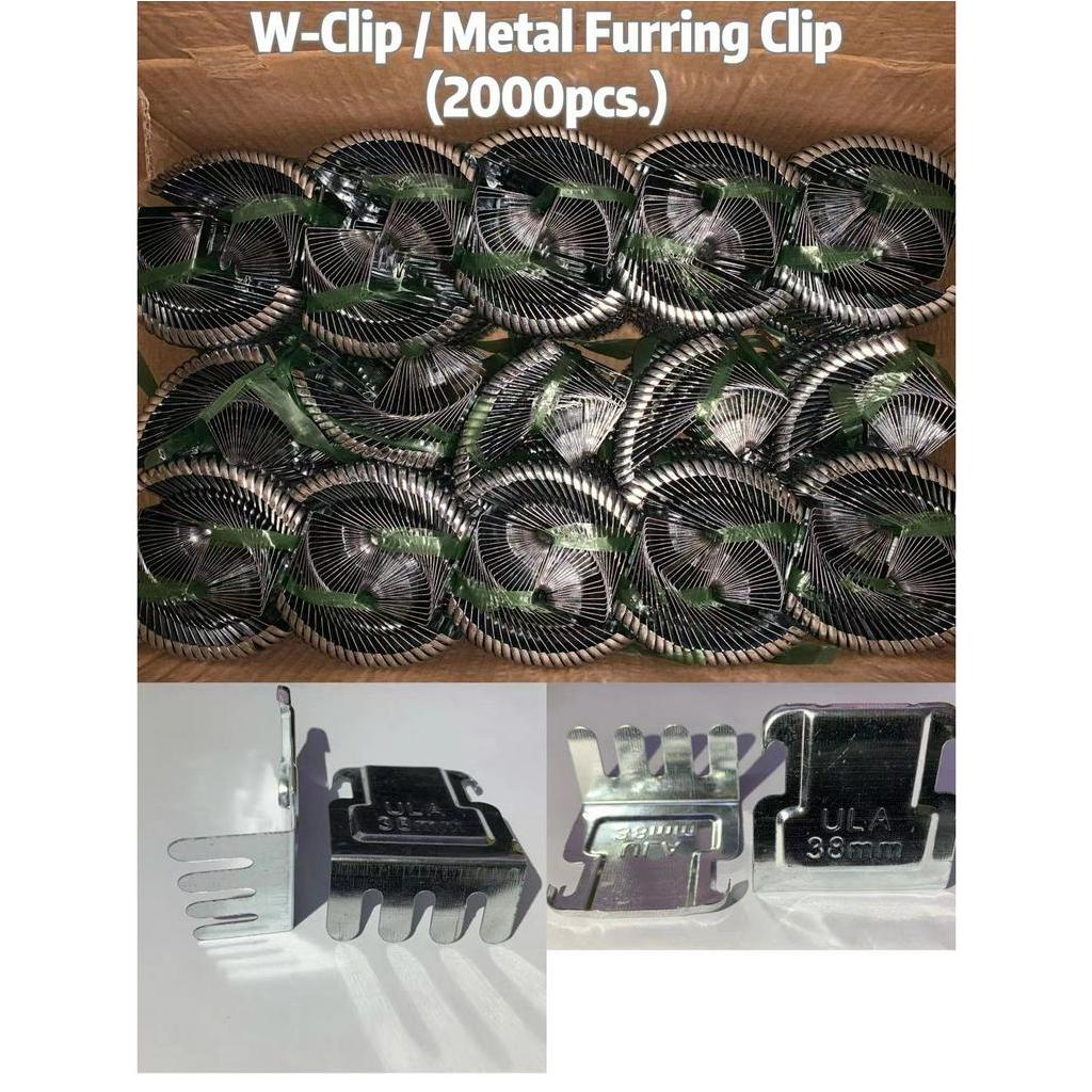 ULA W-Clip 0.5 Double furring clip w-clip Metal for Ceiling Work C ...