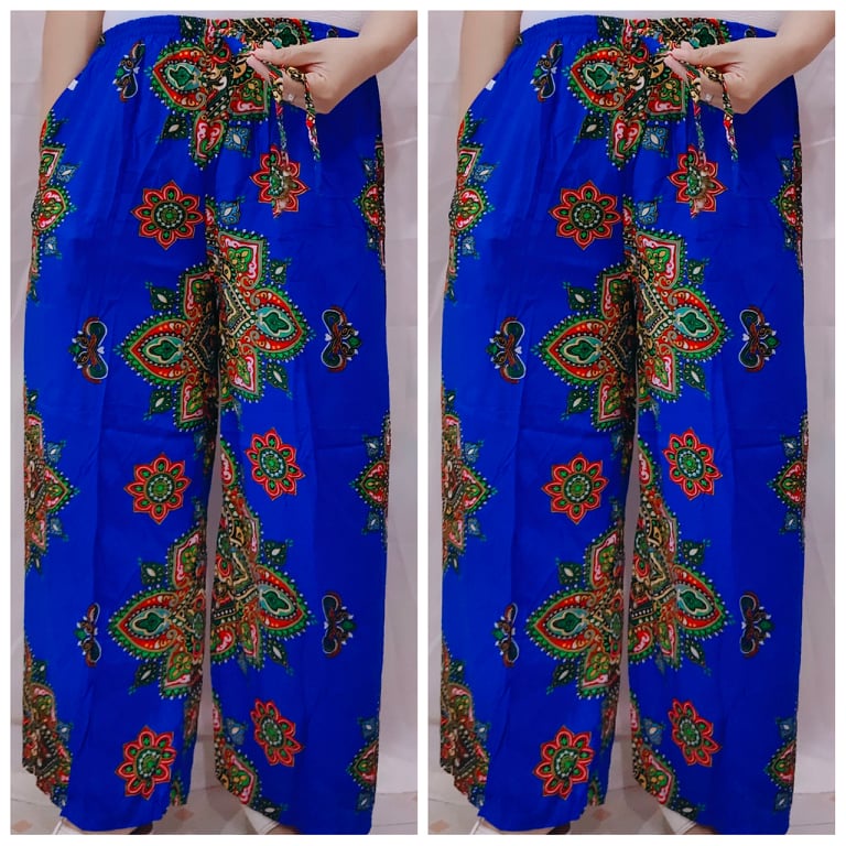 CHALLIS SQUAREPANTS ASSORTED FLORAL( PLUS SIZE FITS LARGE TO 3 XL ...