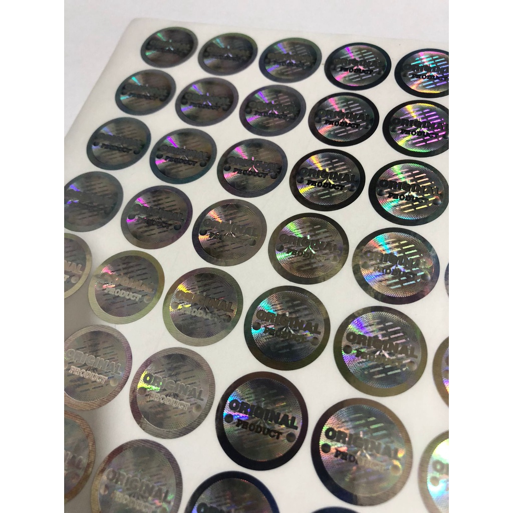 ORIGINAL round hologram sticker 2 cm | Shopee Philippines