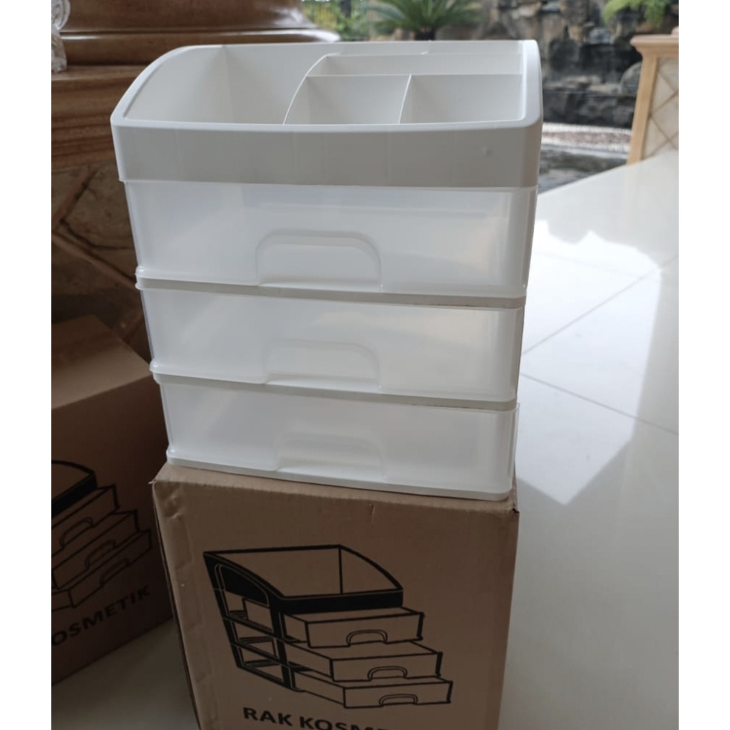 Cosmetic Rack Drawer 3 Stacking / 3 Drawer Versatile Cosmetic Rack ...