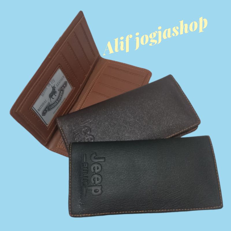 Men's Leather Long Wallet Jeep Buluo Men's Folding Wallet | Shopee ...