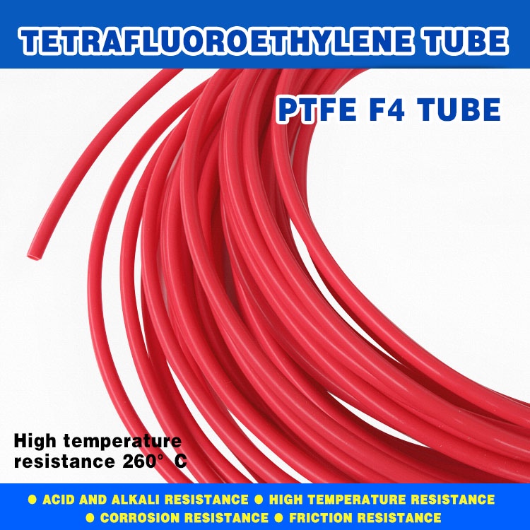Teflon tube PTFE F4 tube, red, inner diameter 1-16mm PTFE tube high ...