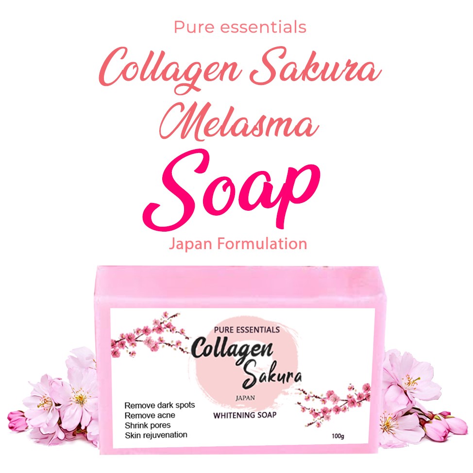 Collagen Sakura Melasma Soap 100g for All Types of Skin | Shopee ...