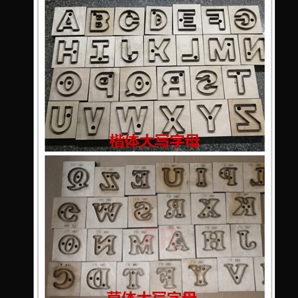 DIY leather craft words letter alphabet die cutting knife mould hand ...