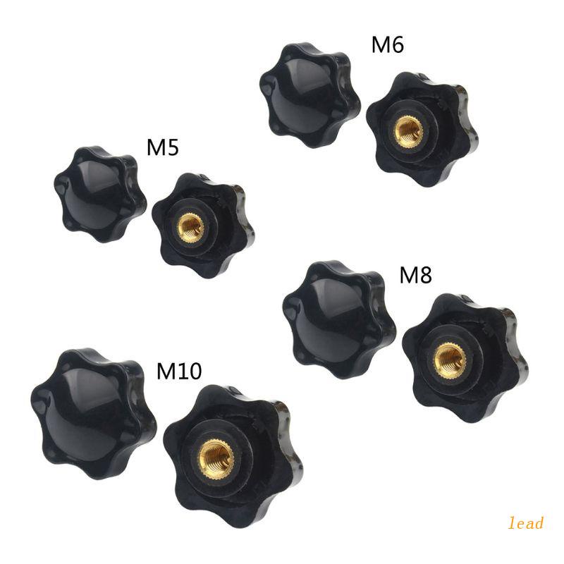 lead 10 Pcs M5/M6/M8/M10 Female Thread Hex Shaped Head Clamping Screw ...