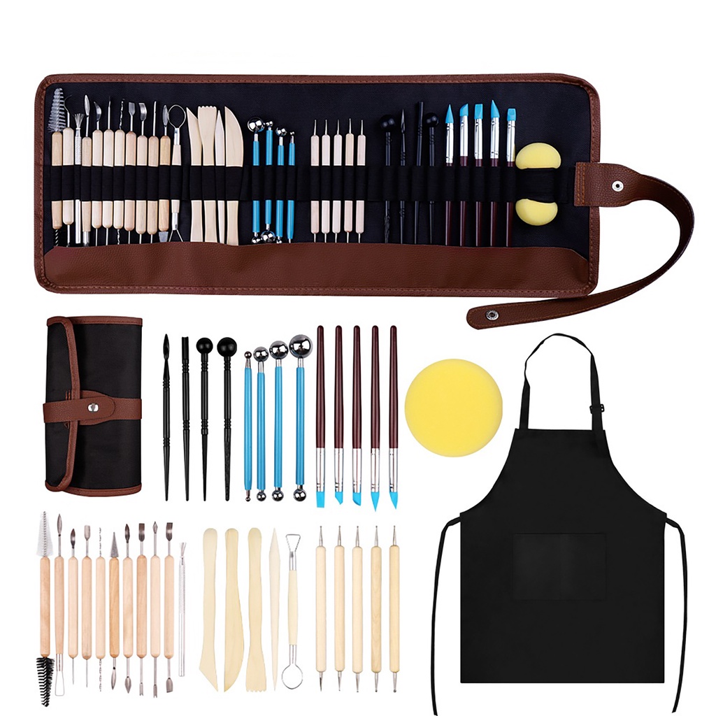 25pcs Clay Tools Sculpting Kit Sculpt Smoothing Wax Carving Pottery ...