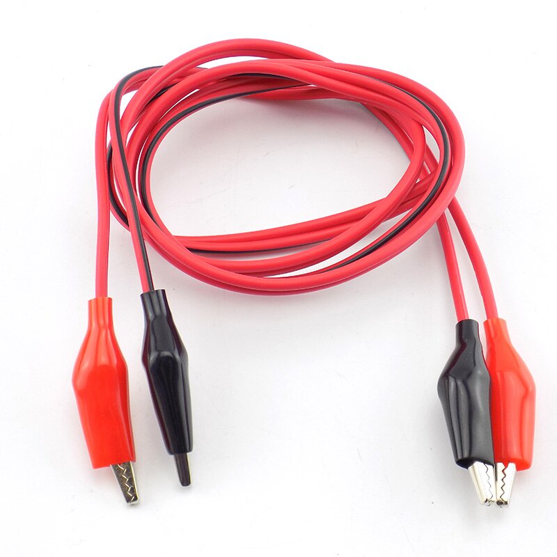1M electrical Alligator Clips cable Jumper Wire DIY Test Leads Double ...