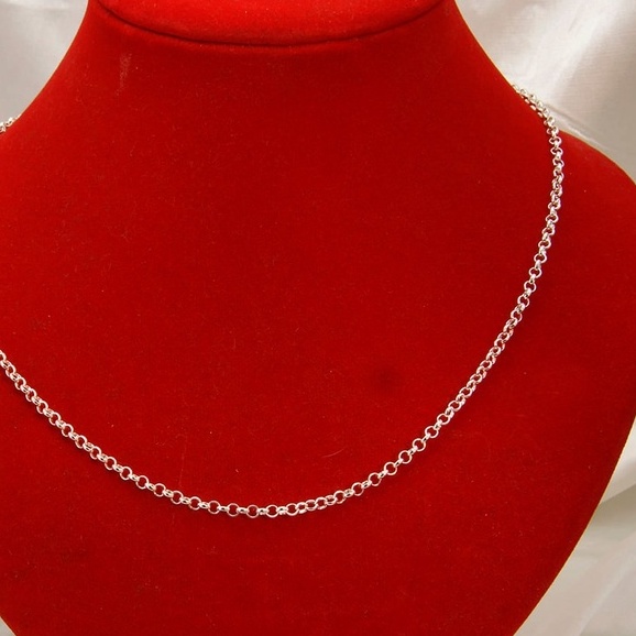 NMS163 Genuine 92.5% Sterling Silver Unisex ladies women's fashion ...