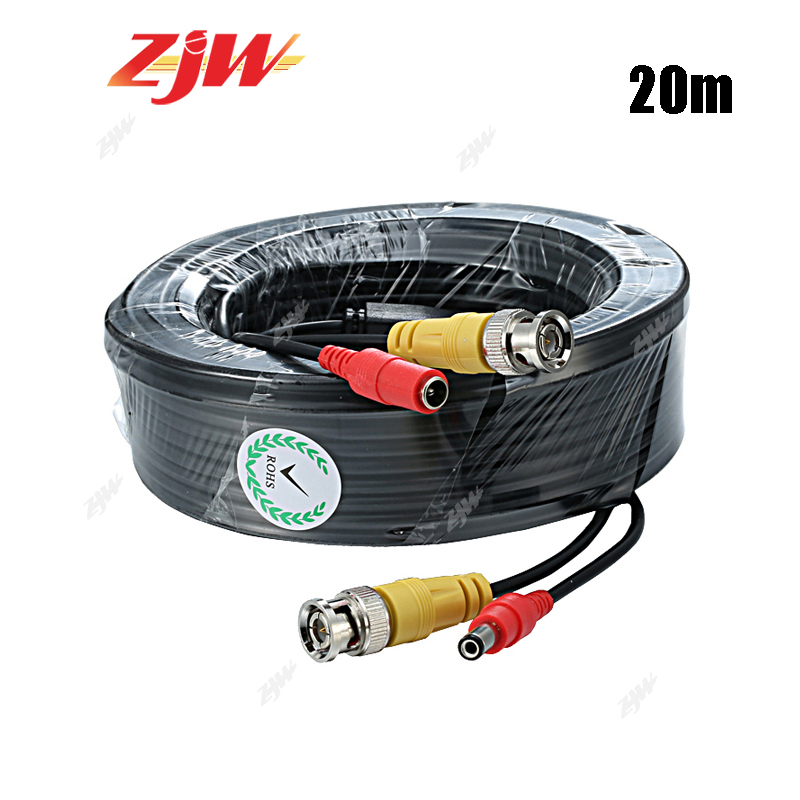 ZJW 5M 10M 20M 30M 40M BNC RG59 Video Power Siamese Cable Security ...