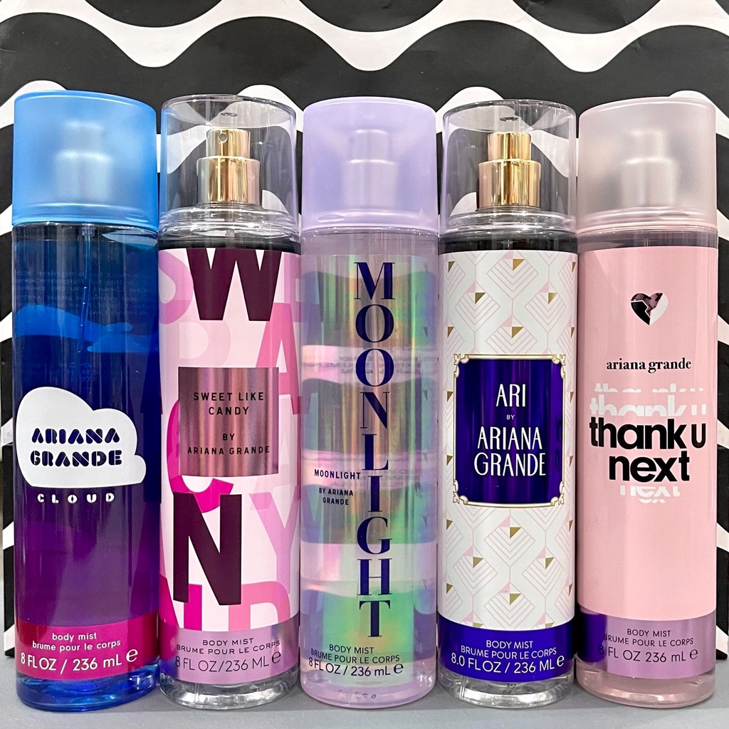 Ariana Grande Fragrance Mist 236ml (cloud, sweet like sandy, moonlight ...