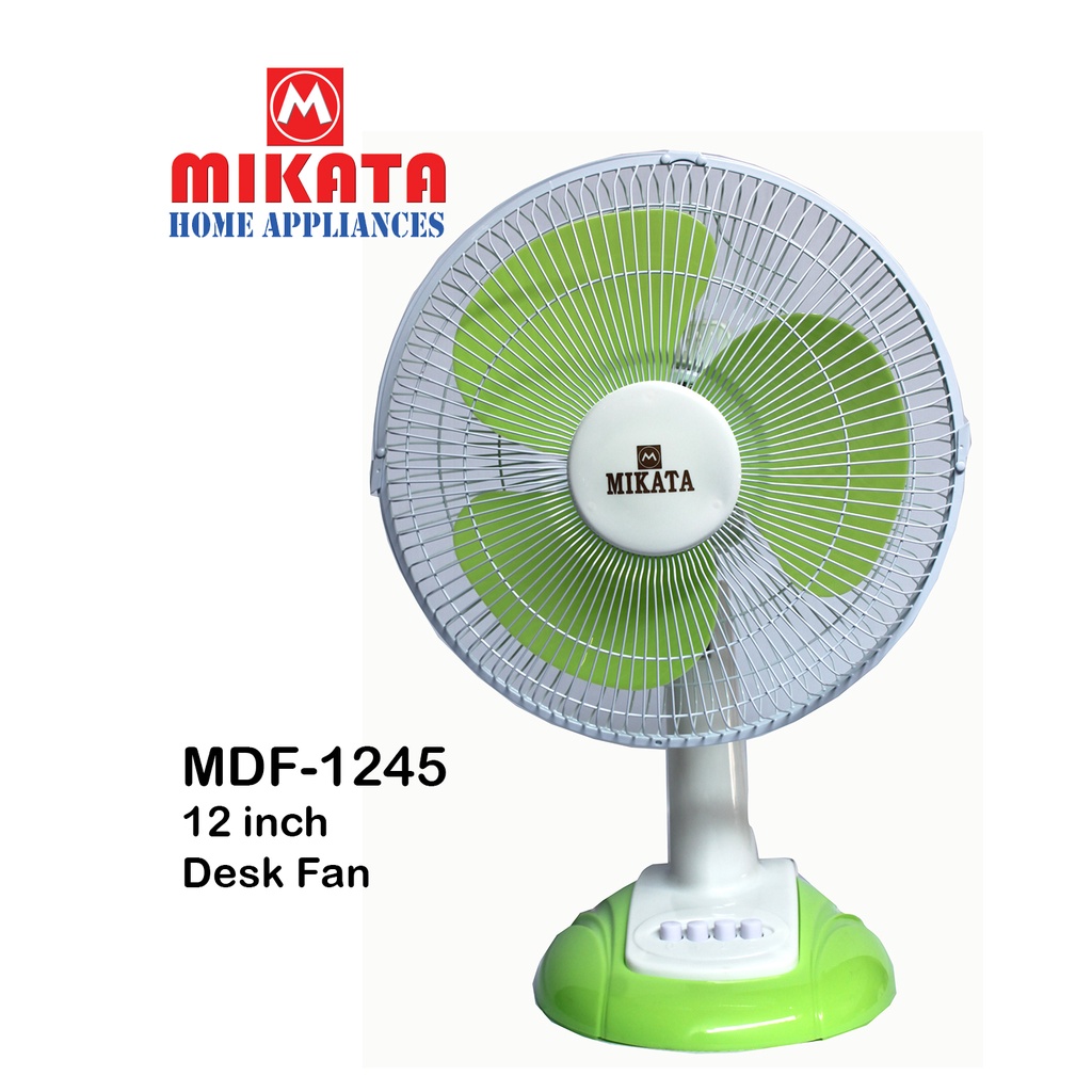 Mikata Desk Fan 12 inches Japan Quality 3 Leaf Blade MDF-1245 Energy ...