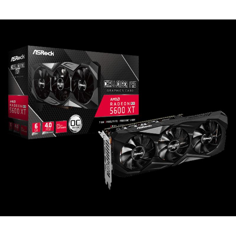 ASROCK AMD RADEON RX 5600 XT CHALLENGER PRO OC 6GB GDDR6 | Shopee ...