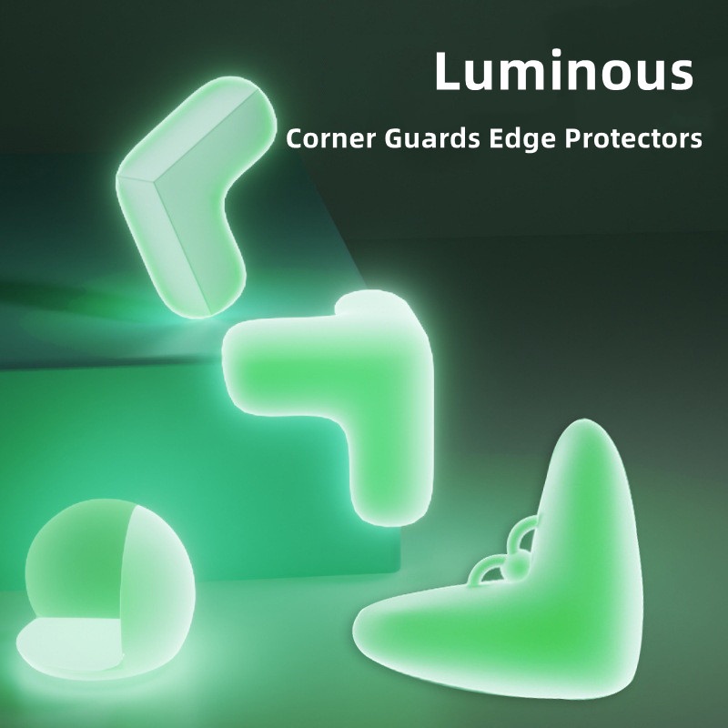 Luminous Transparent Corner Guards Edge Protectors Glowing In The Night ...