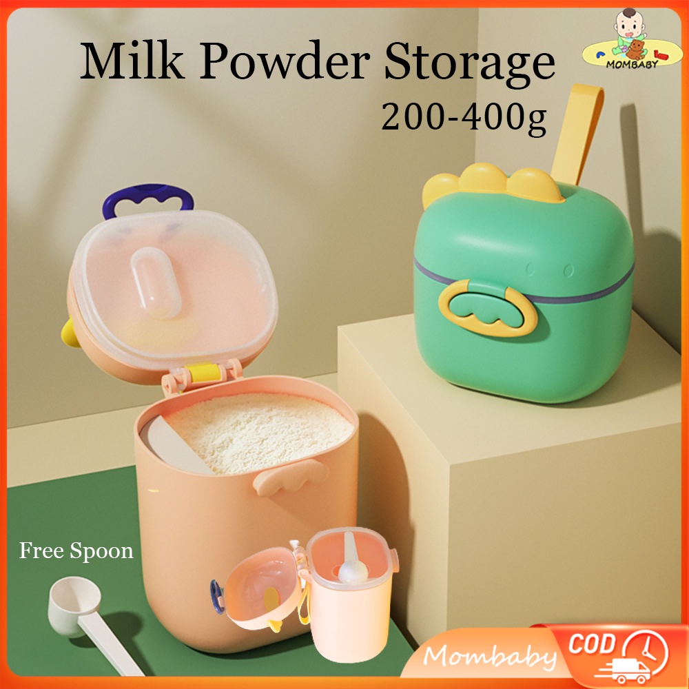 Mombaby milk powder storage container holding 200-400g baby milk powder ...