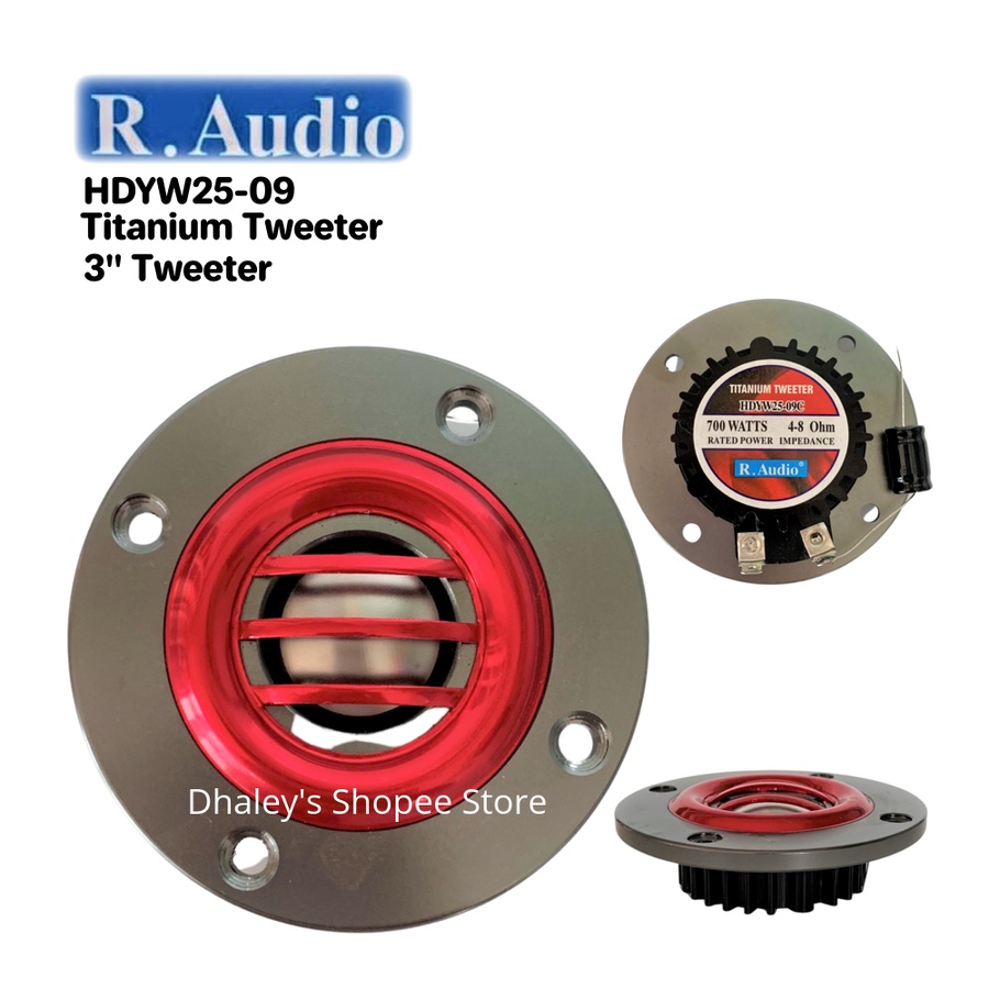1pc. R. Audio Titanium Tweeter Bullet Type Tweeter 4-8 ohms 700 watts ...