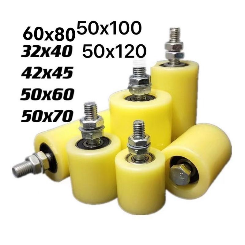 1pc Steel Flat Nylon Roller Bearing Guiding Wheel for Electric Door ...