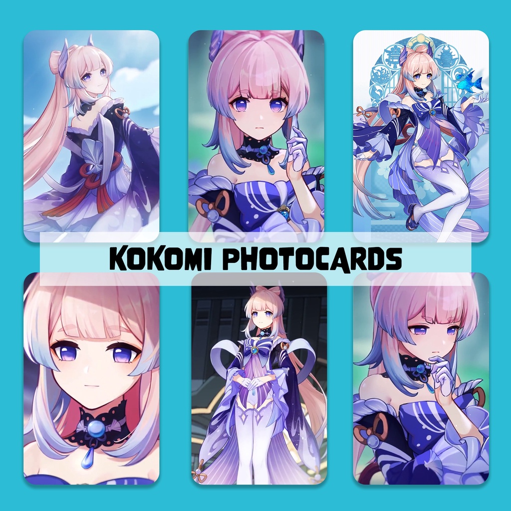 Genshin Impact Photocards - SANGONOMIYA KOKOMI Textured Photocards ...