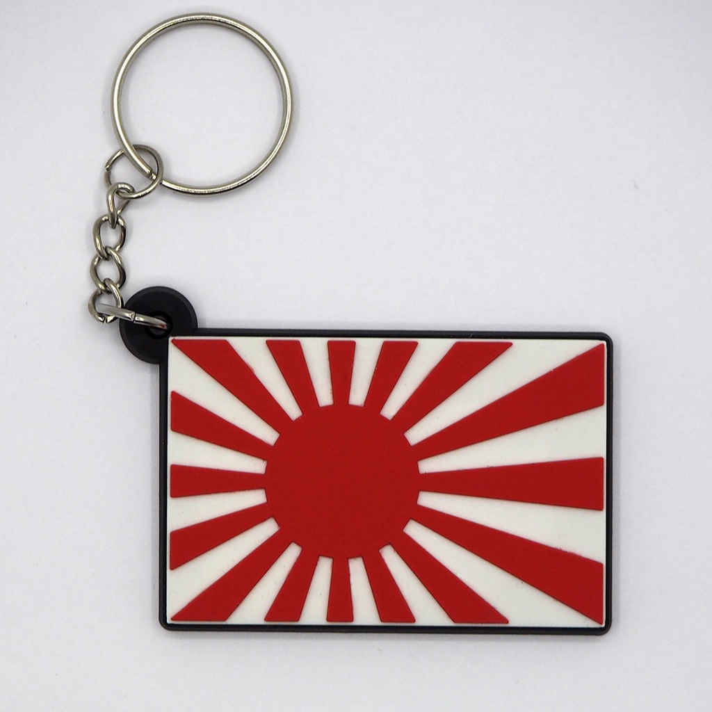 Rubber Keychain Japan flag Week Uthai Rising Sun Straight Cover ...