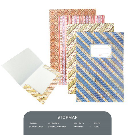 Alfa Batik Folio Paper Stopmap | Shopee Philippines