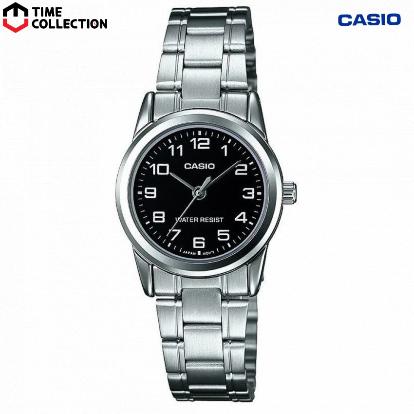 Casio LTP-V001D-1B Analog Stainless Steel Strap Watch For Women ...