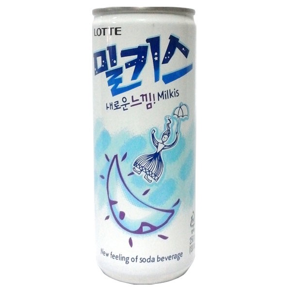 LOTTE-CHILSUNG MILKIS CAN ( MILKIS YOGURT ORIGINAL / APPLE / PEACH ...