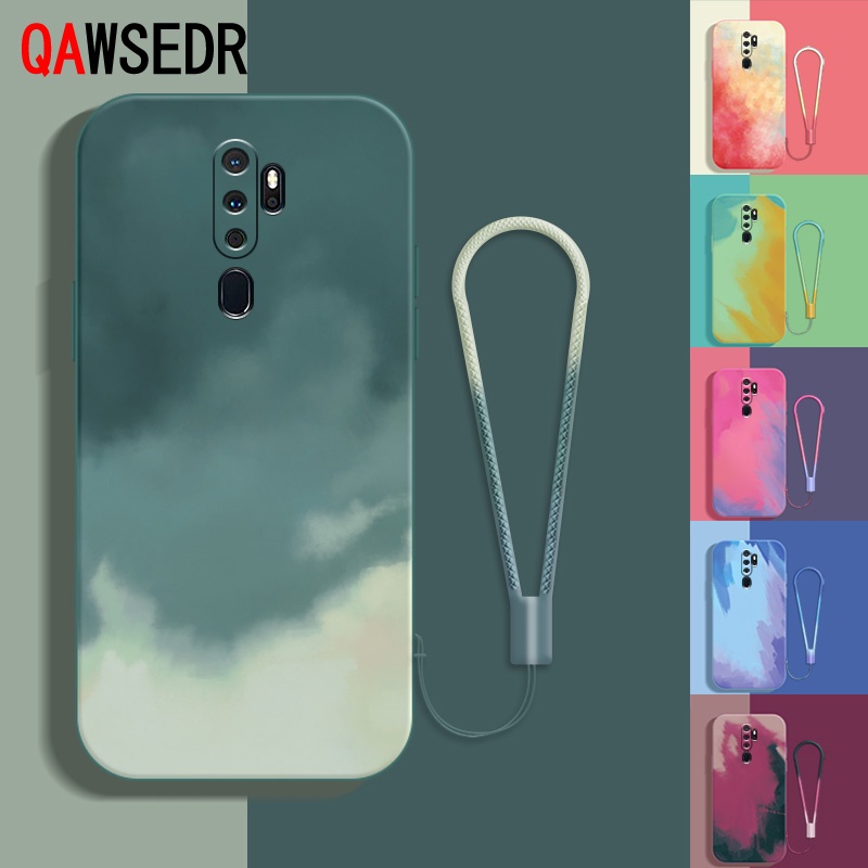 Watercolor Casing OPPO A9 2020 A5 2020 F11 Pro A11X A9 2019 Straight ...