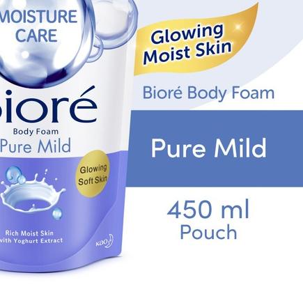 Biore Beauty Body Foam Pure Mild 450 ml (Rechargeable Liquid Bath Soap ...