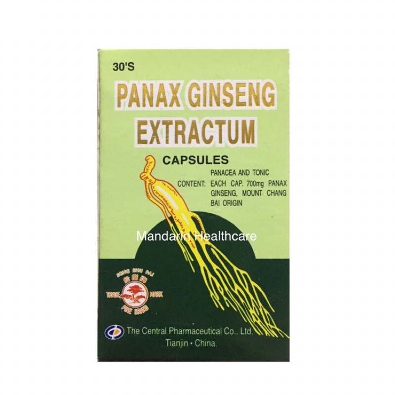 Panax Ginseng Extractum 30 Capsules (Mandarin Healthcare) | Shopee ...