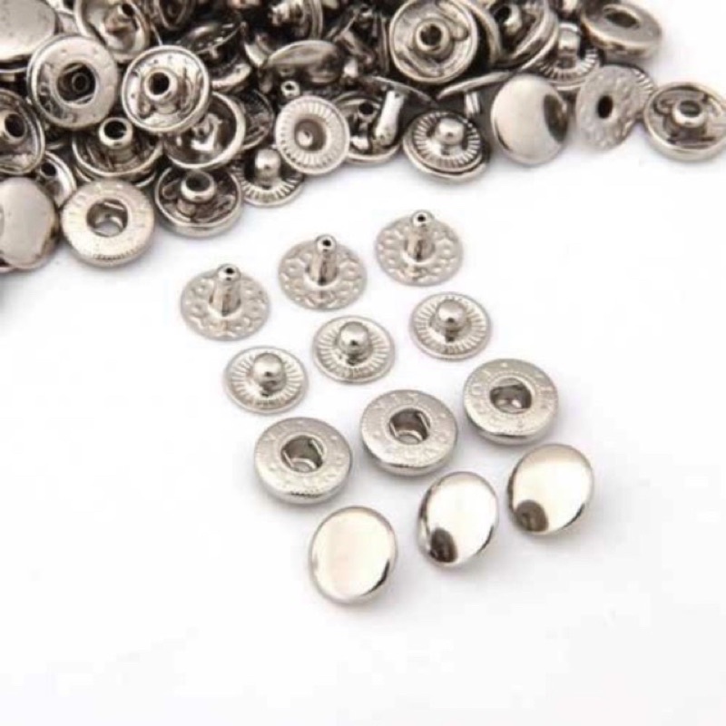 10mm Silver Snap Button for DIY (1000 Sets) | Shopee Philippines