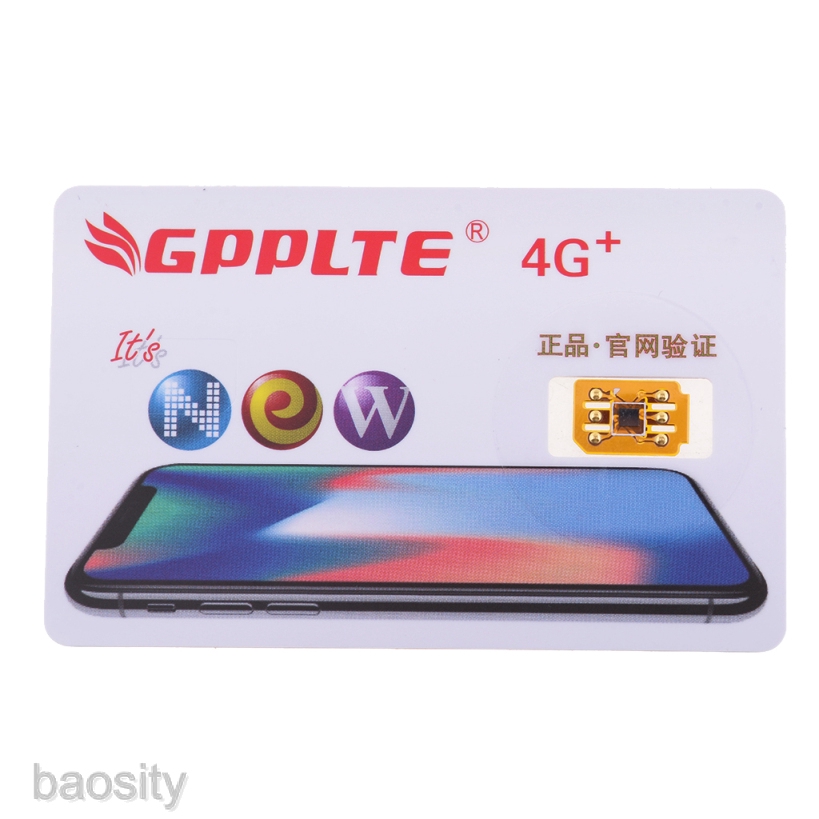 GPP 4G Unlock Card Nano All X/8/7/6S/6/5S/5/ LTE | Shopee Philippines