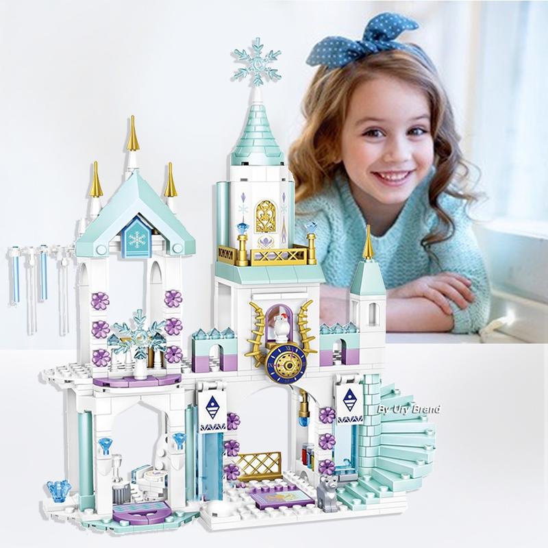 Disney Compatible Lego friends Frozen Ice Castle Elsa Castle Anna ...