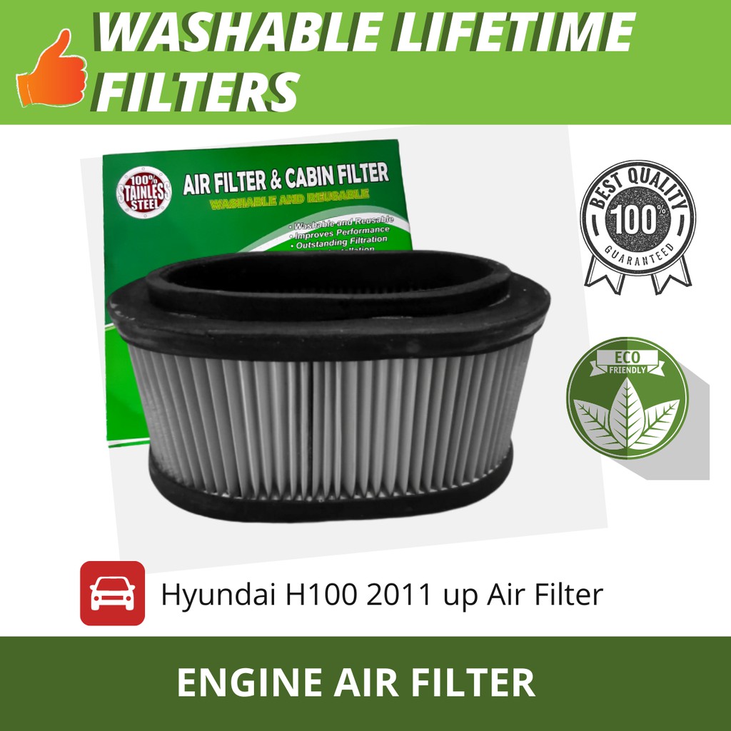 Engine Air Filter Hyundai H100 2011 Up Washable Type | Shopee Philippines