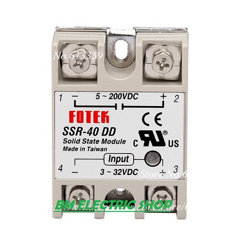 Ssr-40dd 40DD 40A Solid State Relay 3-32 Vdc To 5-200 Vdc | Shopee Philippines