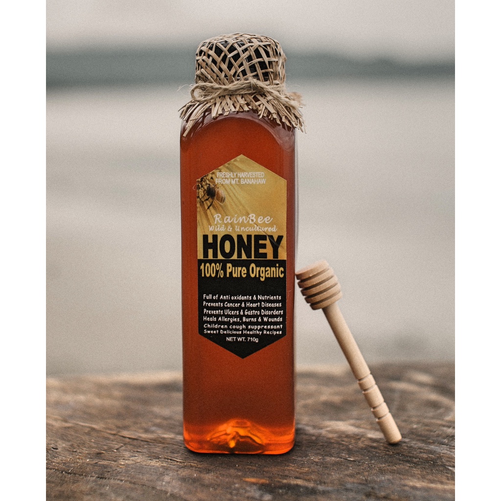 Rainbee Pure Raw Honey Uncultured Organic 710grams (500ml) | Shopee ...