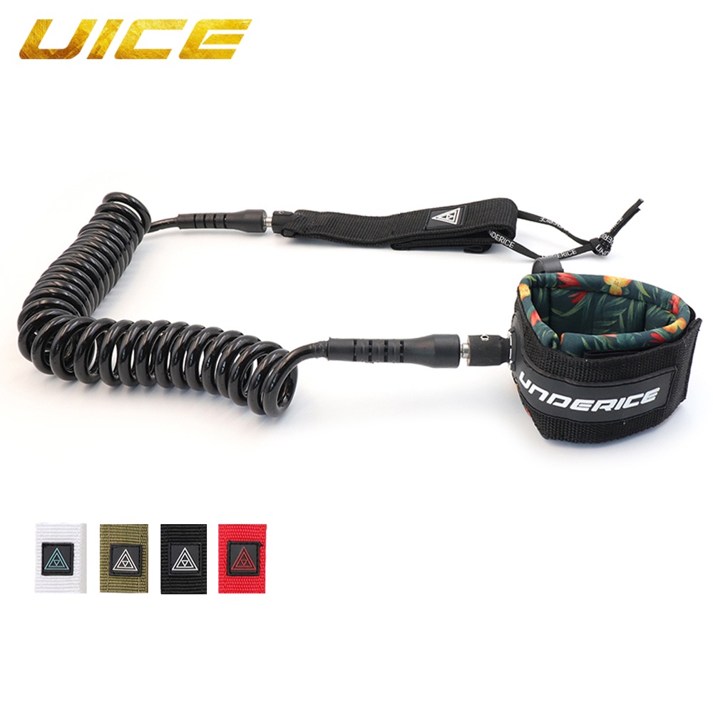 7MM 9FT/10FT SUP Paddle iSUP Coiled Leash Surfboard Leash Super Strong ...