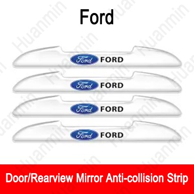 4pcs Ford Car Door Edge Protector, Door Guard Rubber Handle Anti ...