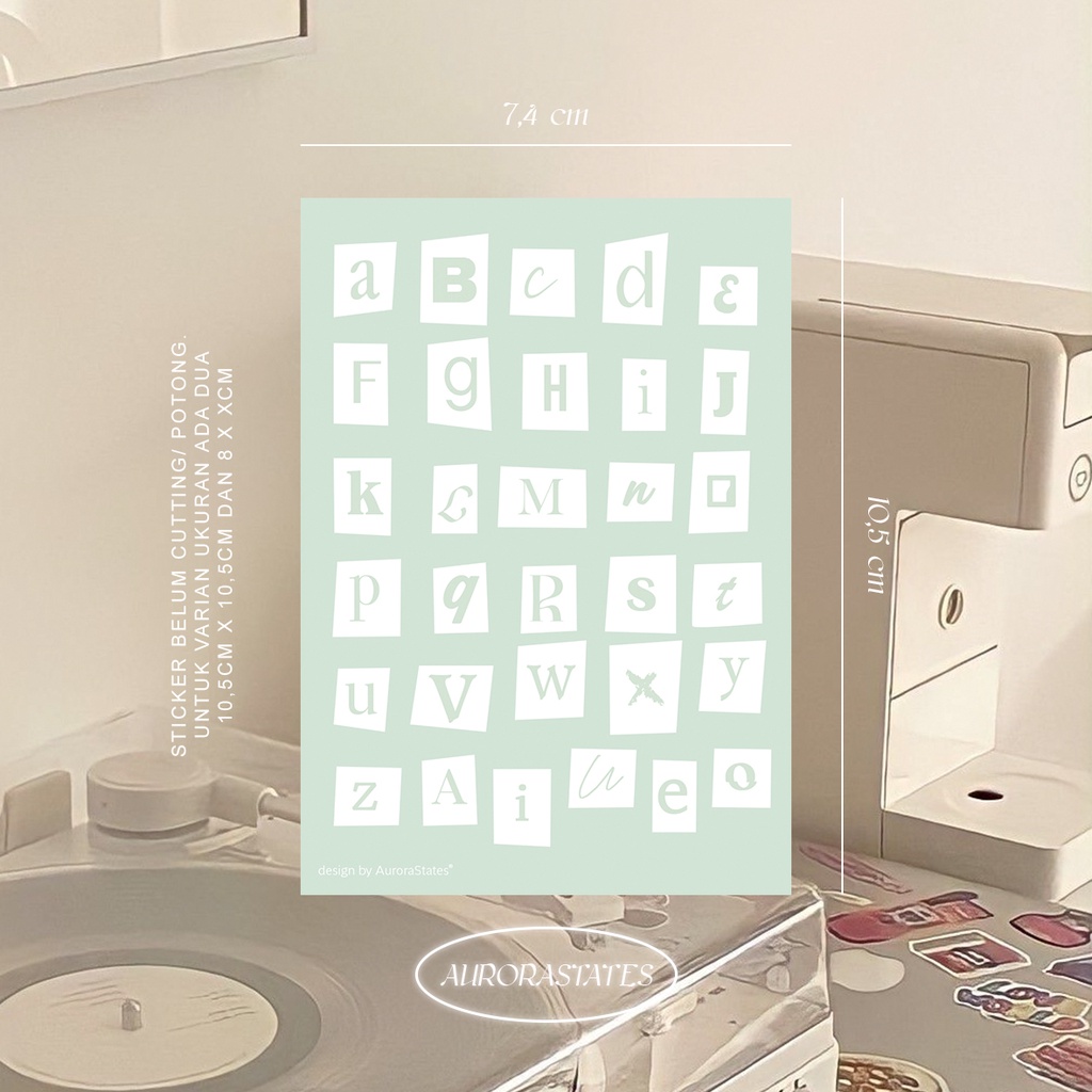 Aesthetic STICKER FONT | Letter STICKER | Alphabet Stickers | Shopee ...