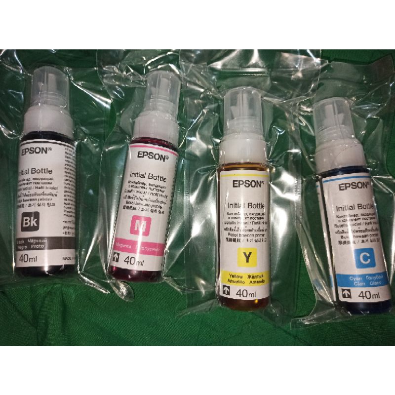 Epson Initial Ink 40ml (SET CMYK) | Shopee Philippines
