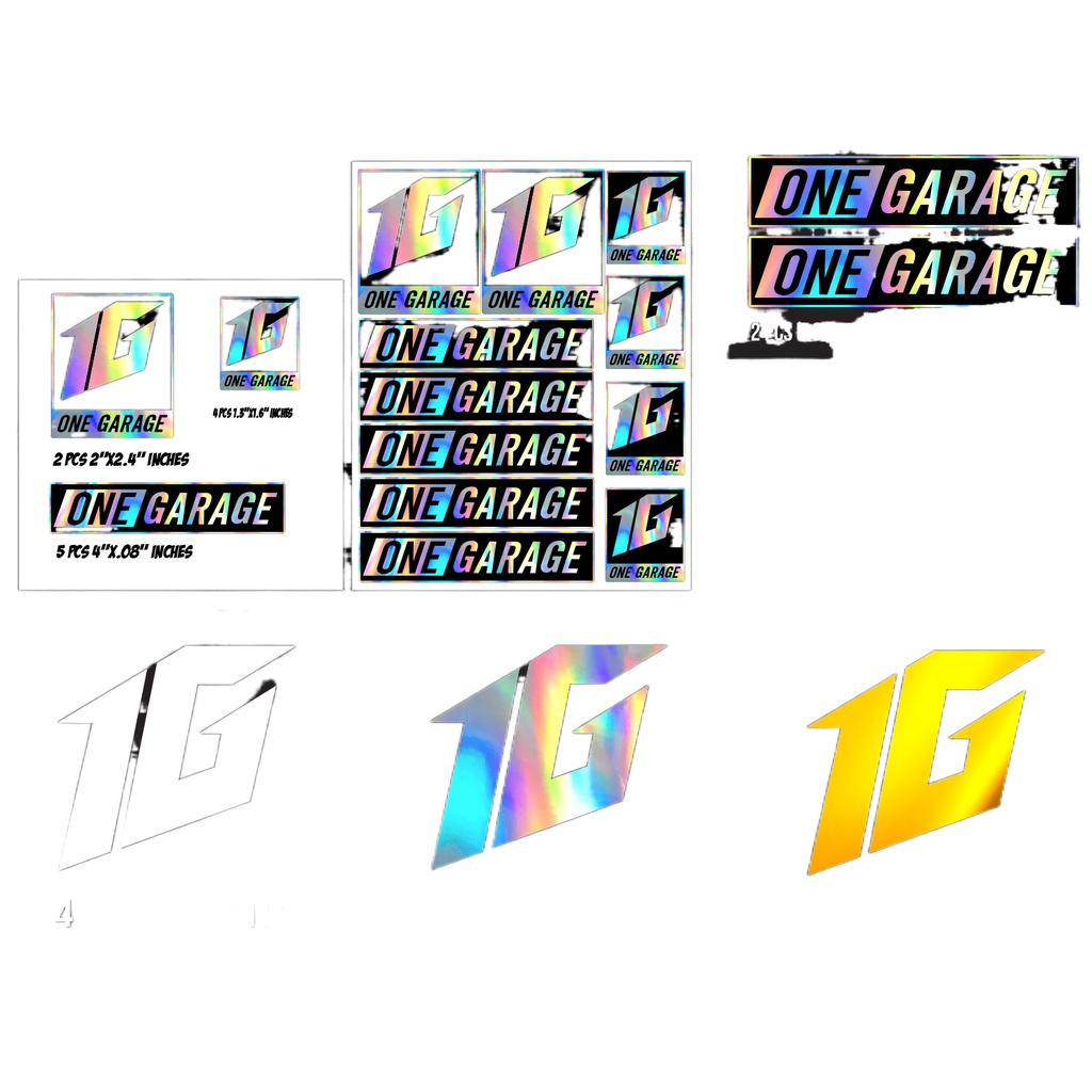1G Inspired One Garage Sticker Decal Waterproof | Shopee Philippines