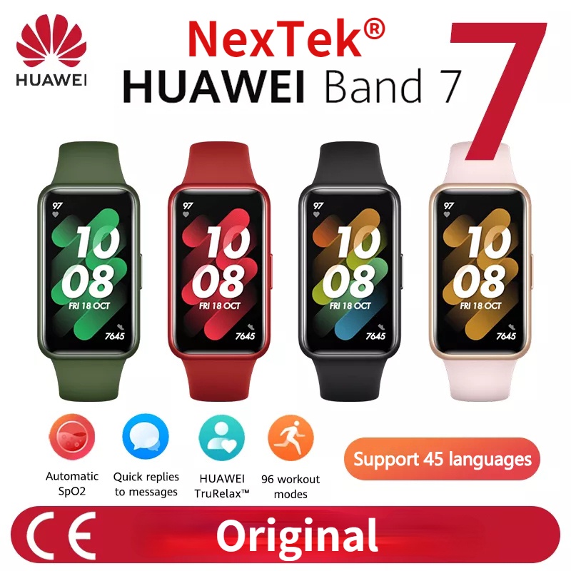 Huawei Band 7 Smart Band Blood Oxygen 1.47'' inch Heart Rate Tracker ...