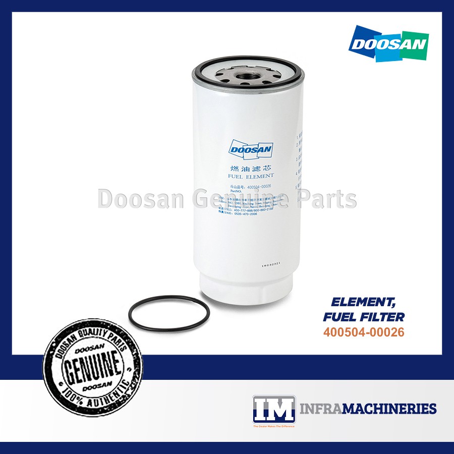 IM DOOSAN ELEMENT; FUEL FILTER P/N: 400504-00026 | Shopee Philippines